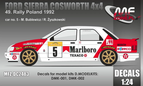 MF-Zone DC2483 Ford Sierra Cosworth 4X4 Marlboro - Rally Poland 1992