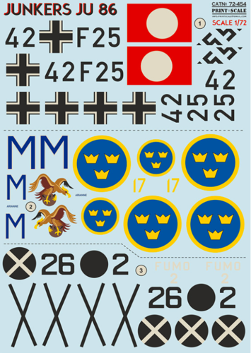 Print Scale 72-454 Junkers JU 86