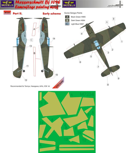 LF Models M7234 Messerschmitt Bf 109E Early scheme part II.