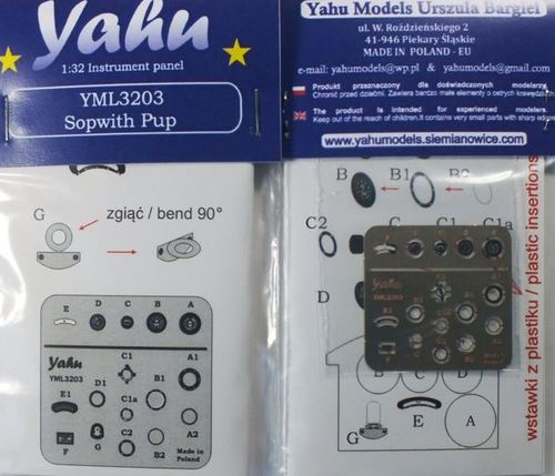 Yahu Models L3203 Sopwith Pup Wingnut Wings