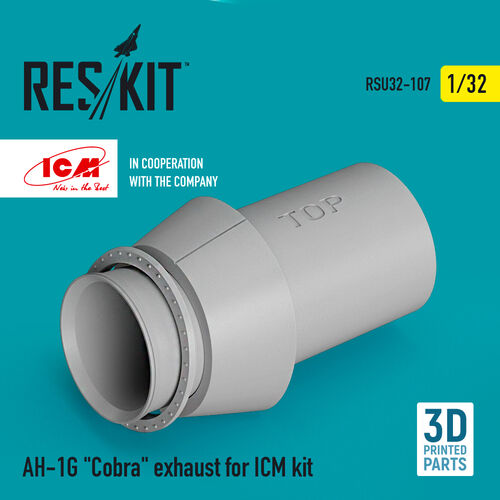 RES/KIT U32-0107 AH-1G 'Cobra' Exhaust For ICM Kit