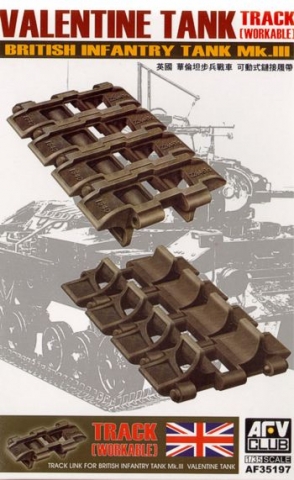 AFV Club 35197 Valentine Tank track (workable)