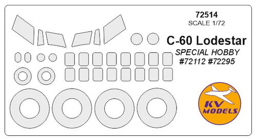KV Models 72514 C-60 Lodestar (SPECIAL HOBBY) + wheels masks
