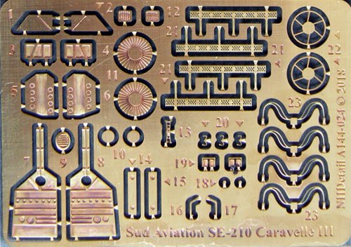 NH Detail A144-024 Sud Aviation SE-210 Caravelle III Detail Set for A Model