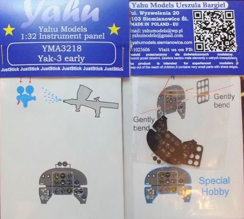 Yahu Models A3218 Yak-3 early (Special Hobby)