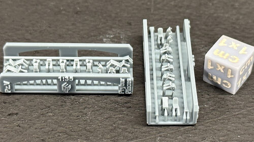 EMP3D 25040859 Pz.Kpfw.V Panther - Łom plus uchwyty (zestaw 12 elementów)