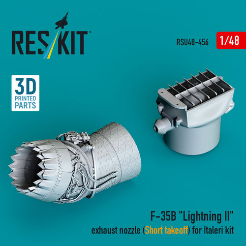 RES/KIT U48-0456 F-35B 'Lightning II' Exhaust Nozzle (Short Takeoff) For Italeri Kit (3D Printed)