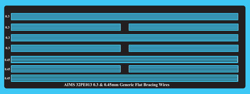 Aims 32PE13 0.3 and 0.45mm Generic Bracing wires in Stainless steel (perfect for splicing into generic turn buckles)