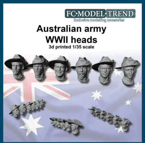 FC ModelTrend 35177 Australian Army WWII Heads