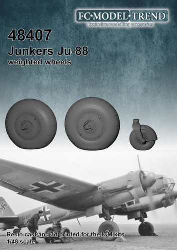 FC ModelTrend 48407 Junkers Ju-88 weighted wheels