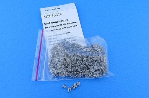 MASTERCLUB MTL-35316 End connectors (w. solid pins) for tracks VVSS M4 Sherman