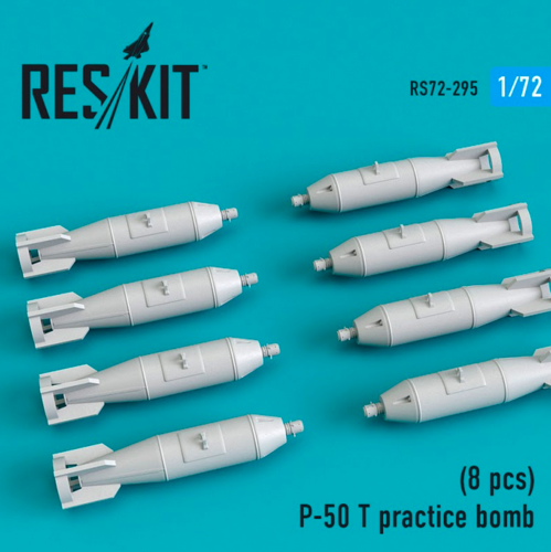DISCONTINUED RES/KIT 72-0295 P-50 T practice bomb 8 pcs MiG-21, MiG-23, MiG-27, Su-7m, Su-17, Su-24, Su-25, Su-27, Su-30, Su-34