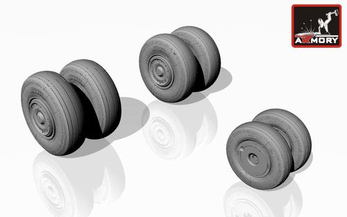 Armory Models Group AW72024 Sukhoj Su-24 Fencer wheels (late)