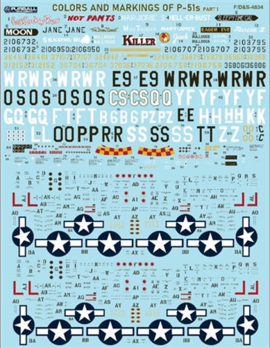Furball Aero-Design S4834 Colors & Marking of North American P-51 Part I