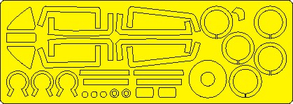 New Ware AM1286 Douglas TA-4 H/J Skyhawk IAF - Basic Kabuki Masks (for Hobby 2000 Kits)