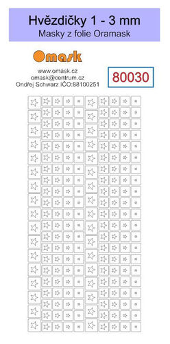 Omask 80030 Stars 1-3mm