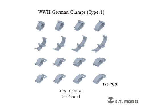 ET Model P35-277 WWII German Clamps (Type 1) (Universal)