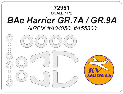 KV Models 72951 BAe Harrier GR.7A / GR.9A And Wheels Masks