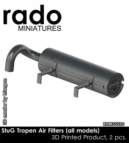 Rado Miniatures 35S10 StuG Tropen Air Filters (All Models) (2 pcs)