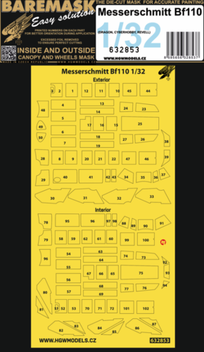 HGW Models 632853 Messerschmitt Bf110C/D
