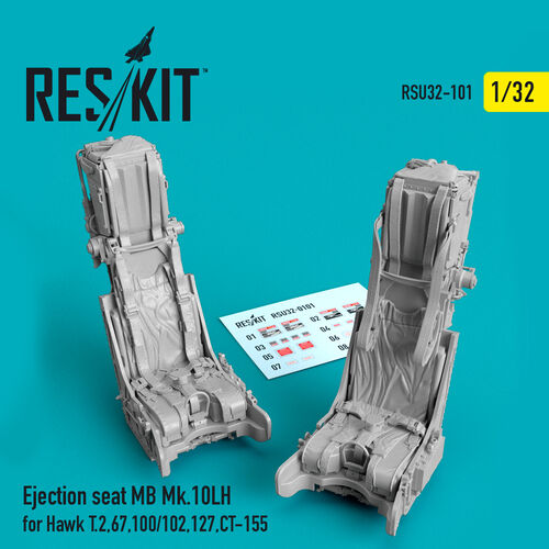 RES/KIT U32-0101 Ejection Seat MB Mk.10LH For Hawk T.2, 67, 100/102, 127, CT-155 (3D Printing)
