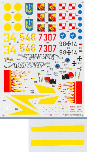 Hi-Decal Line 48010 Su-17M4R/ Su-22M4 Fitter K