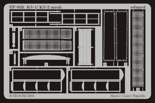 Eduard TP088 KV-1/KV-2 mesh early TRUMPETER