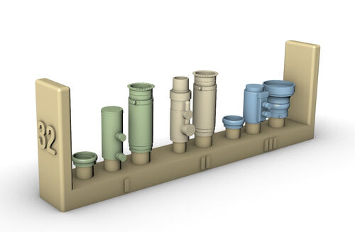 Aims 48P065 Spanner Anlage I, II & III Infrared System (1 Set / 3D-Printed)