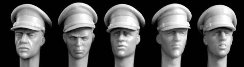 Hornet BH10 Headset WWII British Officer Type Peaked Cap (5 pcs)