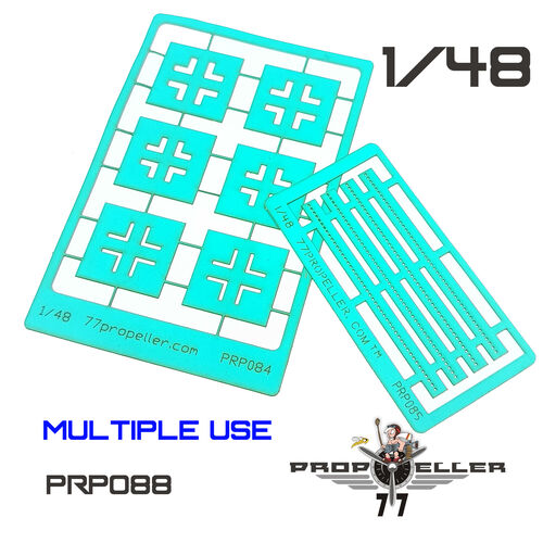 77propeller 088 Luftwaffe Balkenkreuze Late and Luftwaffe Wing Walkway Stencils Set