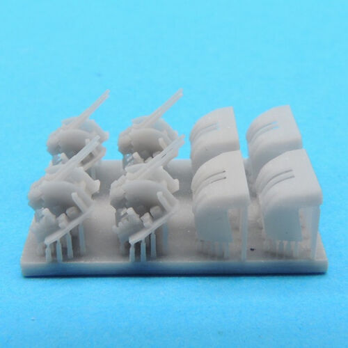 Black Cat Models AC700046 4"/45 gun Mk.XVI on Mk.XIX Twin Mount (4 pcs)