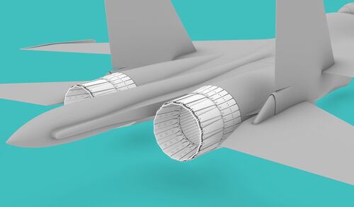 rise144models 086 Su-27 Exhaust Open Version (Trumpeter Kit)