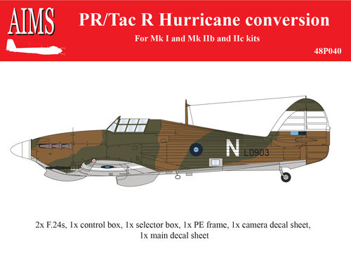 Aims 48P040 PR Hawker Hurricane Mk.I / Mk.II - Conversion for any kit (for Airfix, Arma Hobby, Hasegawa and Revell kits)
