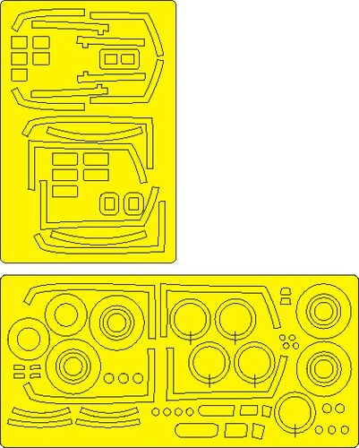 New Ware AM1120 F-16D Block 30/40/50 EXPERT Kabuki Masks For Kinetic K48105