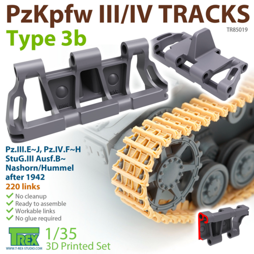 T-Rex Studio 85019 PzKpfw.III/IV Tracks Type 3b