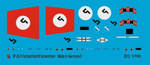 Peddinghaus-Decals 2619 Markings For The Battleship Scharnhorst