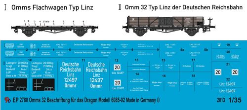 Peddinghaus-Decals 2780 Omms 32 Correct Markings For Dragon Model 6085-02