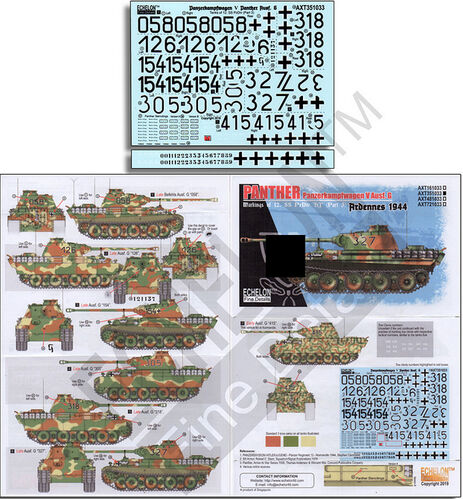 Echelon Fine Details AXT351033 12. SS-Pz.Div. Panthers Pt 3 Ardennes 1944