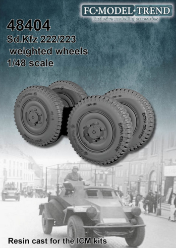FC ModelTrend 48404 Sd.Kfz. 221/222/223 weighted wheels