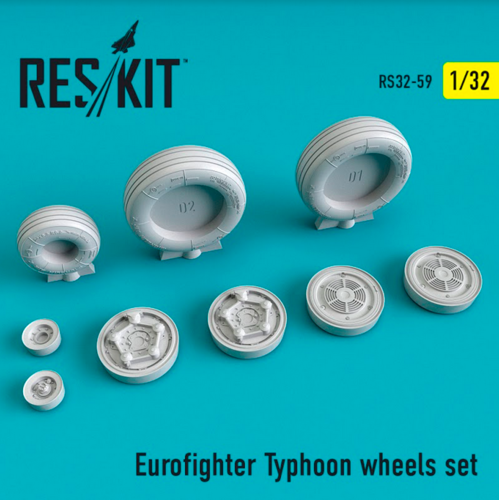 DISCONTINUED RES/KIT 32-0059 Eurofighter Typhoon wheels set