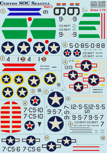 Print Scale 72-356 Curtiss SOC Seagull Part 1