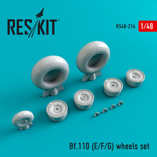 DISCONTINUED RES/KIT 48-0216 Bf.110 (E/F/G) wheels set