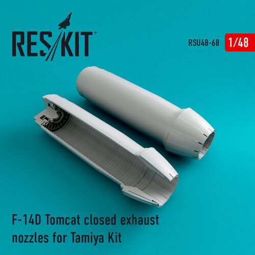 DISCONTINUED RES/KIT U48-0068 F-14D Tomcat closed exhaust nozzles for Tamiya Kit