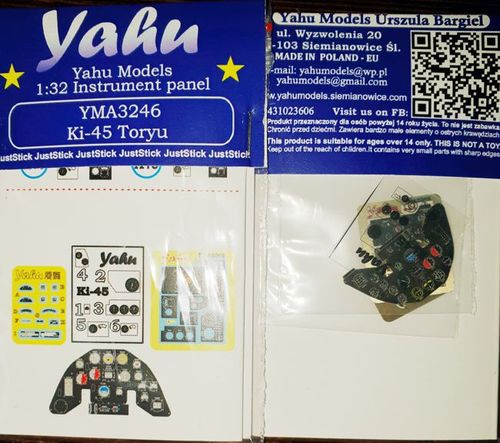 Yahu Models A3246 Ki-45 Toryu (Zoukei Mura)