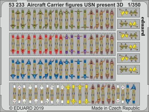 Eduard 53233 Aircraft Carrier figures USN present 3D