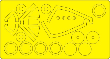 New Ware AM0454 F-80 A, C Shooting Star BASIC kabuki masks for Hobbyboss