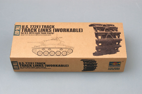 Trumpeter 02037 U.S. T72E1 steel track for U.S. M24 light tank (early)