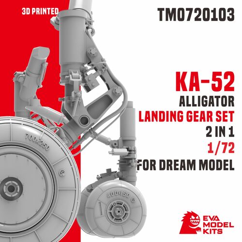 EVA Model Kits TM0720103 Ka-52 Alligator - Landing Gear Set 2 in 1 (for Dream Model Kits)