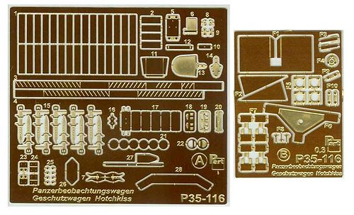 Part P35-116 German 35(H) Artillery Observation Trumpeter