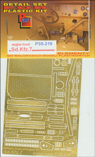 Part P35-219 Sd.Kfz.7 Engine hood Trumpeter